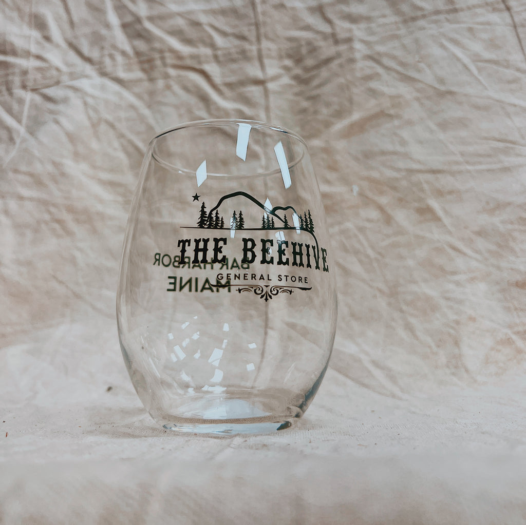The Beehive Stemless Wine Glass – The Beehive General Store